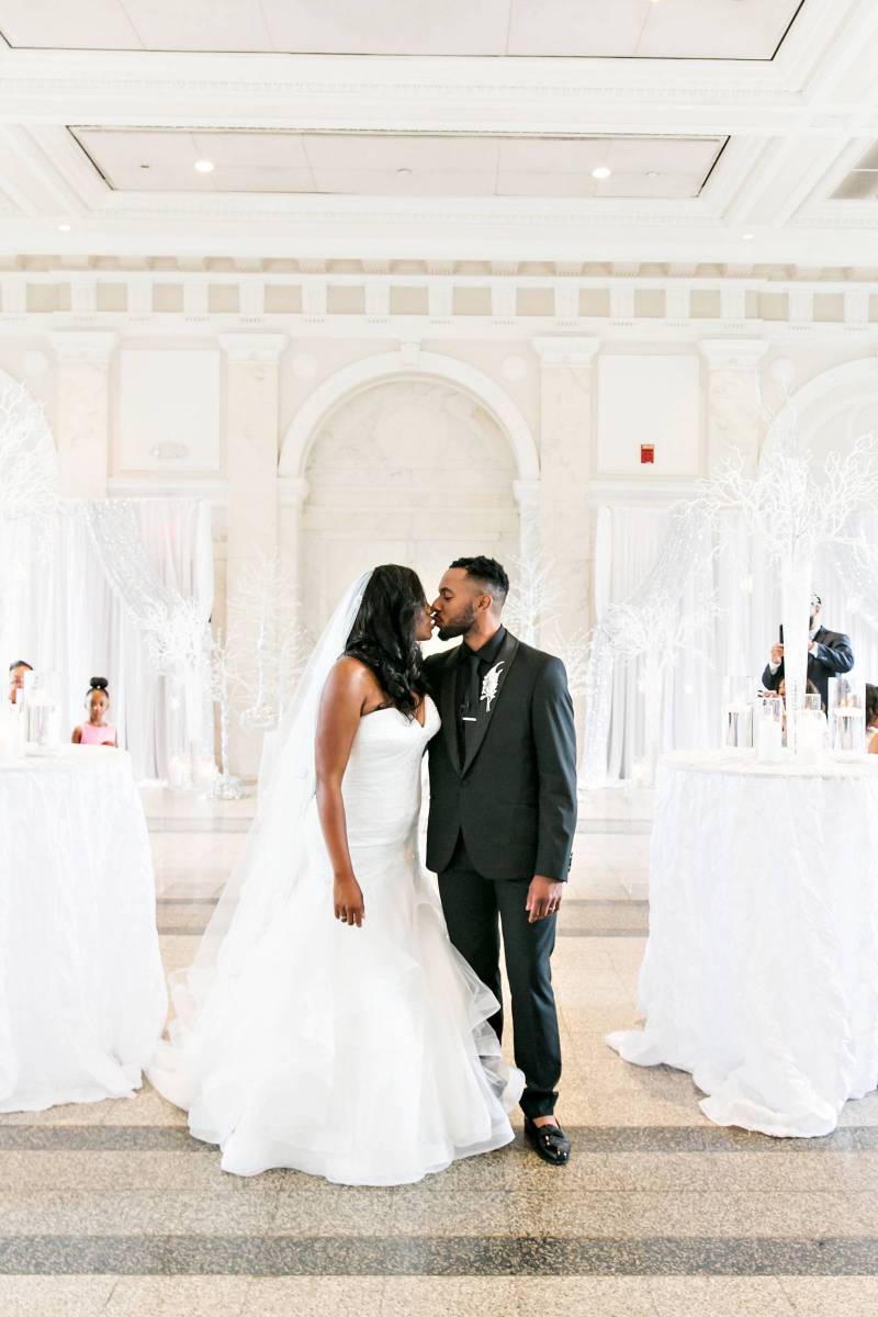 Atlanta Elopement Christmas in July Winter Wonderland Wedding Giveaway - Black Bride