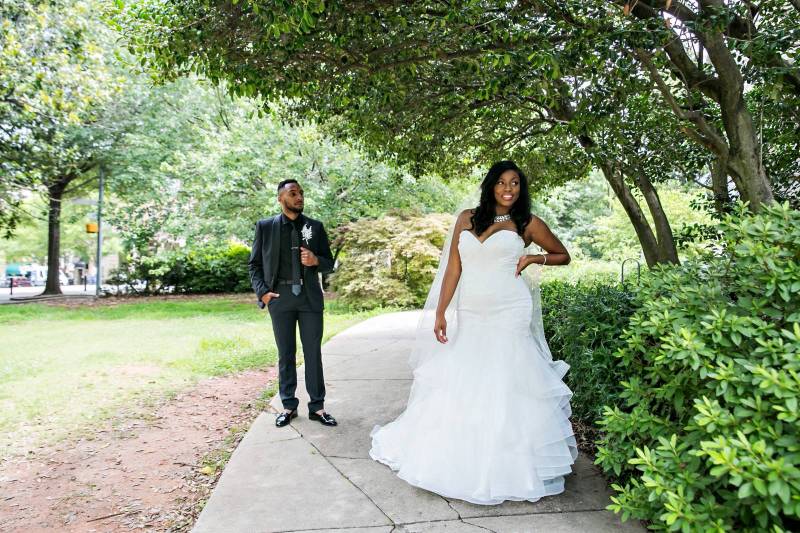 Atlanta Elopement Christmas in July Winter Wonderland Wedding Giveaway - Black Bride