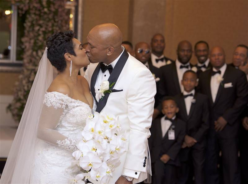 007-Inspired Red Carpet Florida Wedding - Black Bride